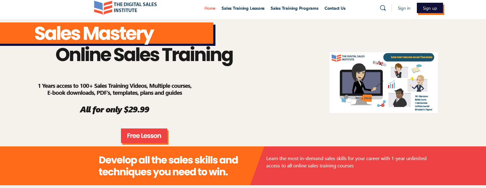 Free Online Sales Training - The Digital Sales Institute